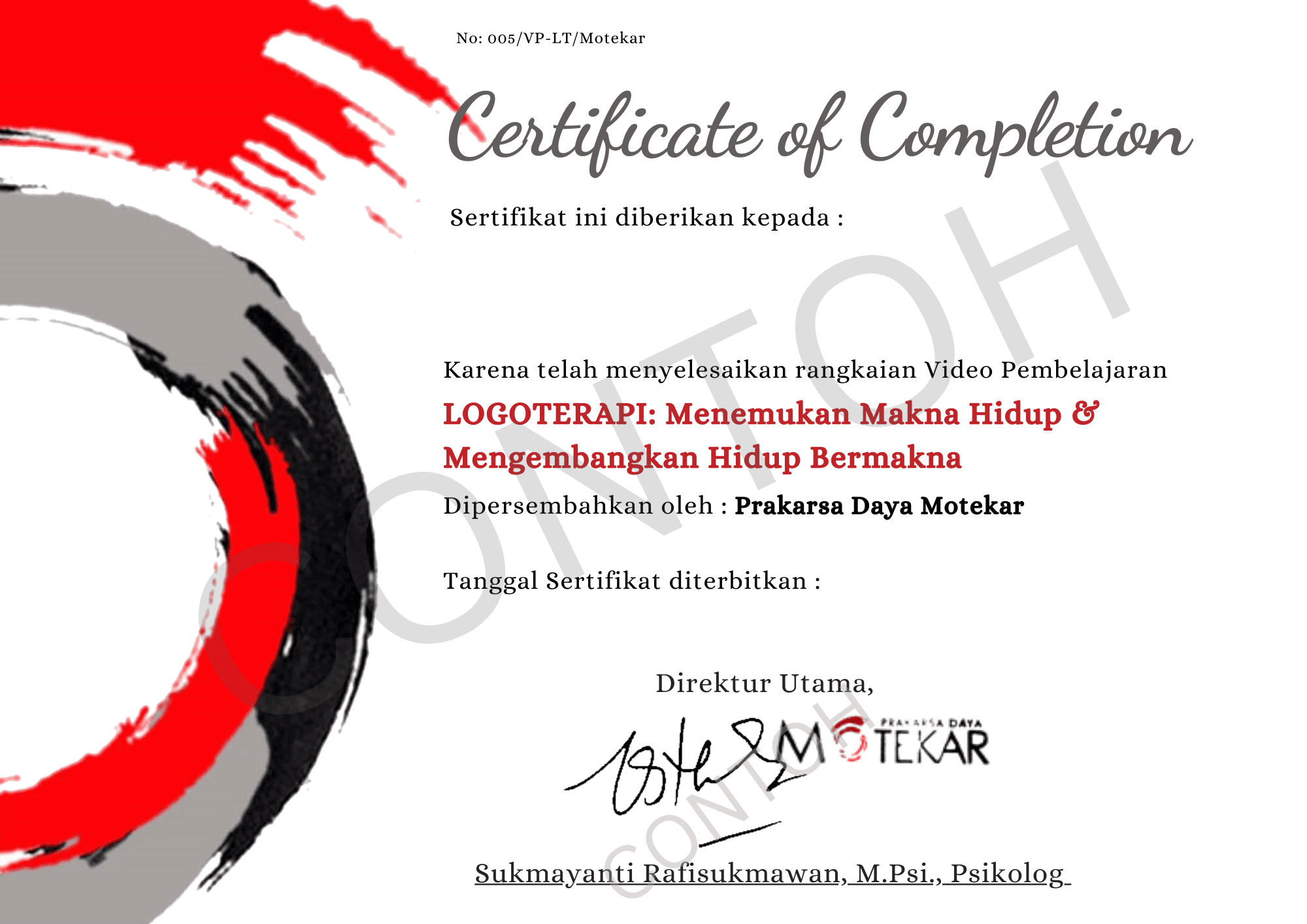 Video Pembelajaran Logoterapi - Prakarsa Daya Motekar